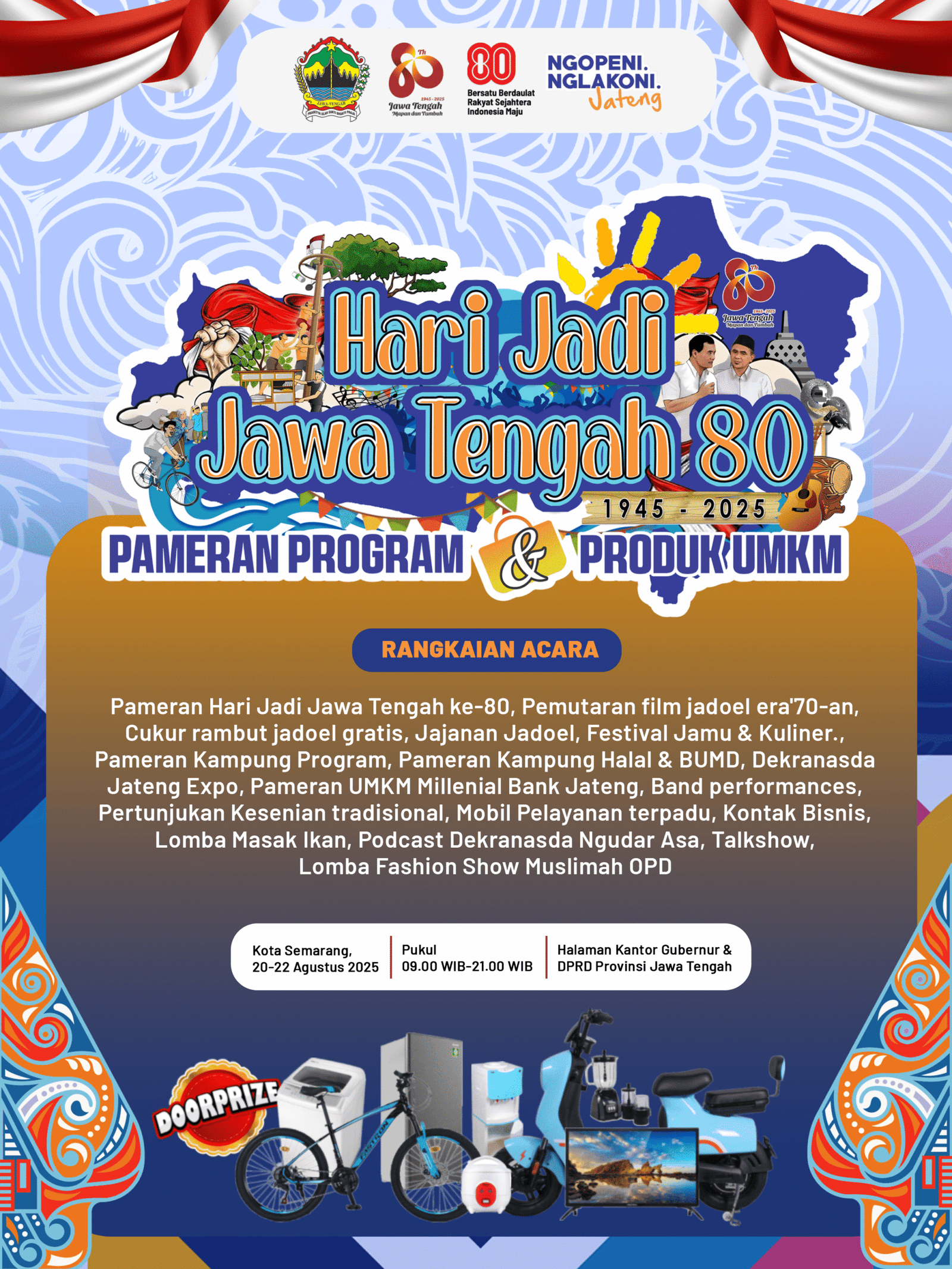 Hari Jadi Jawa Tengah 80 - Pameran Program & Produk UMKM - Genpi Jateng